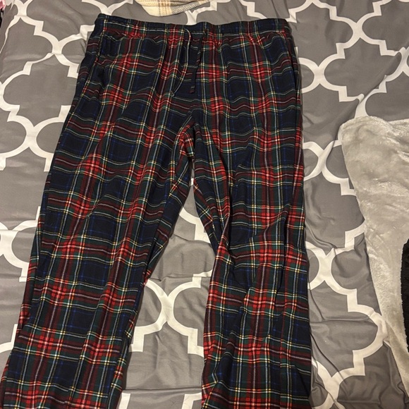 Chaps | Pants | Chaps Red And Blue Plaid Sweatpants | Poshmark